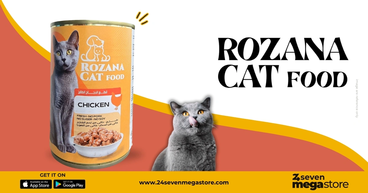 Rozana Chicken Chunks Cat Wet Food 400 gm x 12 pcs | 24 Seven Mega ...
