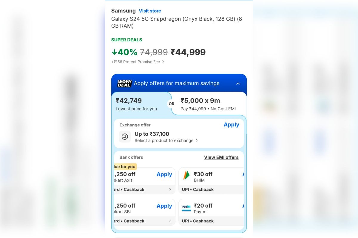 30000 रुपये सस्ता हुआ Samsung का ये फ्लैगशिप स्मार्टफोन, Flipkart पर ...