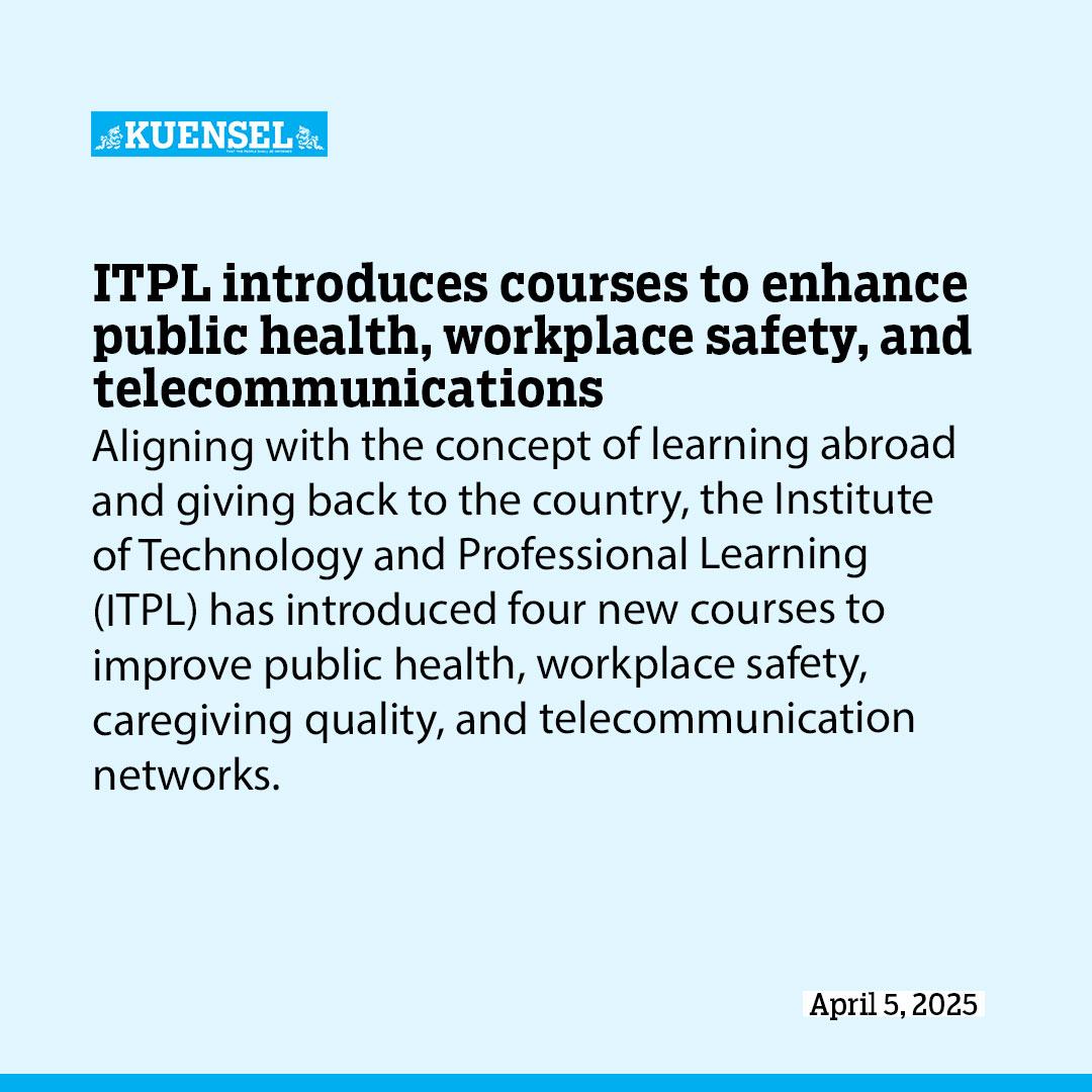 ITPL introduces courses to enhance public health, workplace safety, and ...
