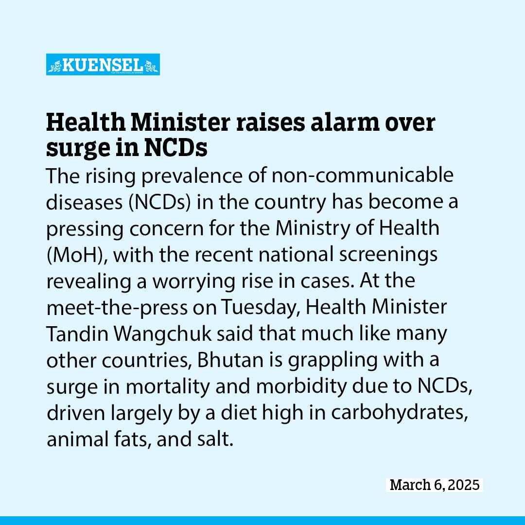 Health Minister raises alarm over surge in NCDs