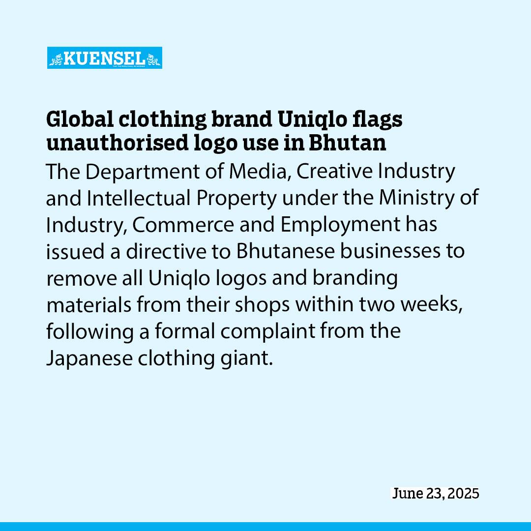 Global clothing brand Uniqlo flags unauthorised logo use in Bhutan