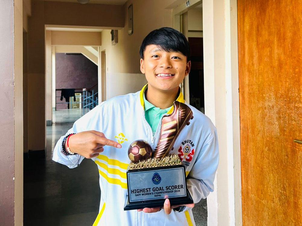 Deki Lhazom sets new record in 2024 SAFF Women’s Championship
