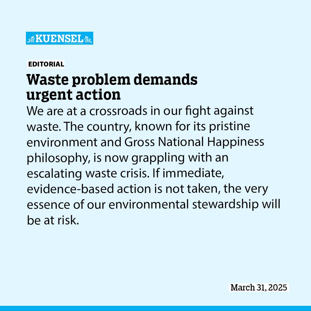 Waste problem demands urgent action
