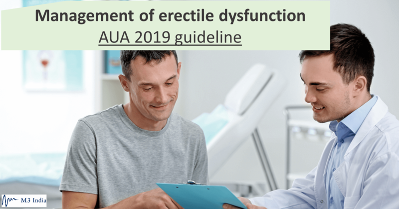 Management Of Erectile Dysfunction Ed Aua 2019 Guideline