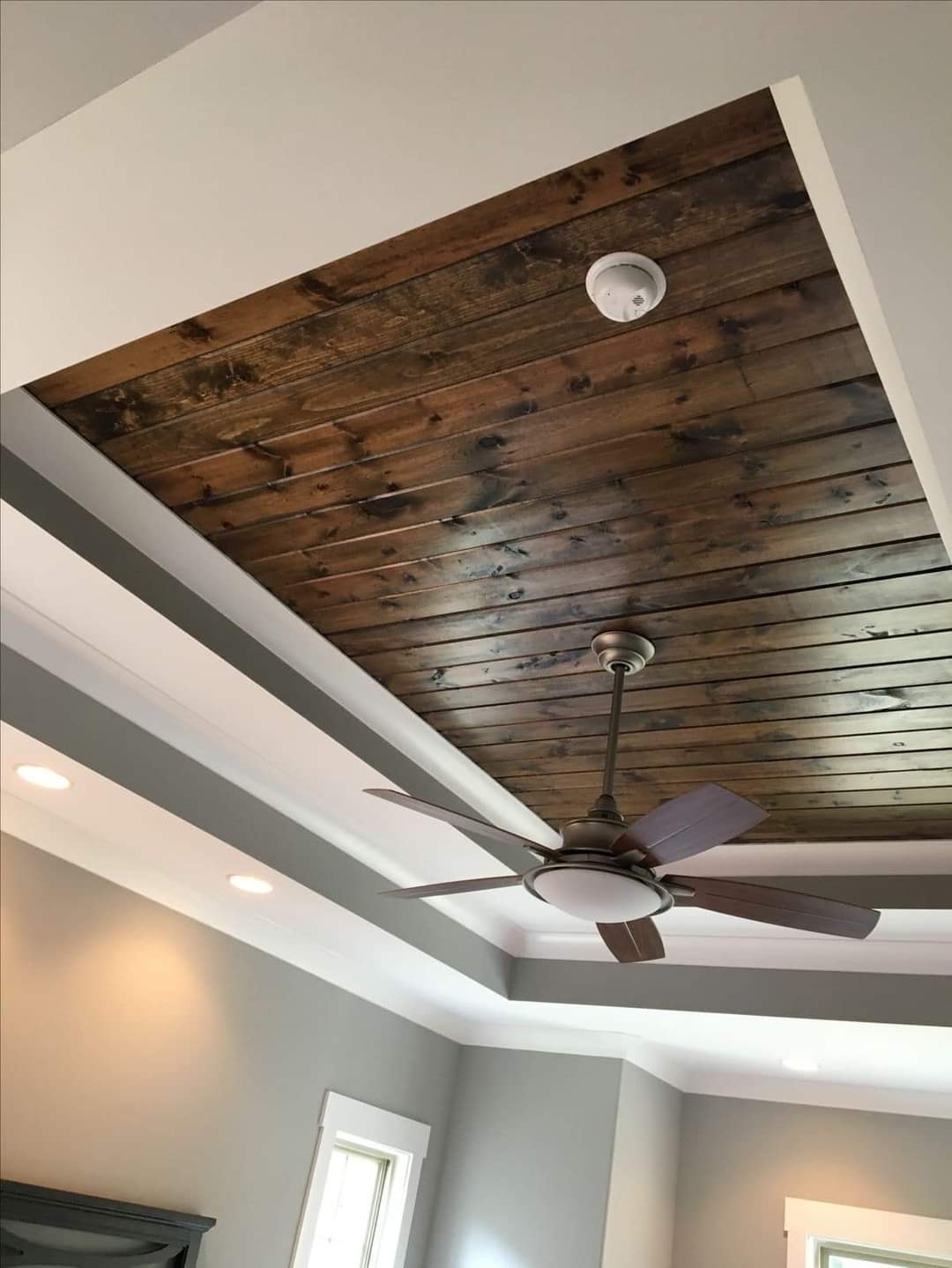 Multiple Line Panels PVC False Ceiling Design for Living Room