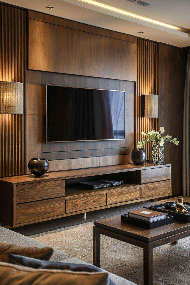 Refined and Simple TV Unit Interior Design Inspiration