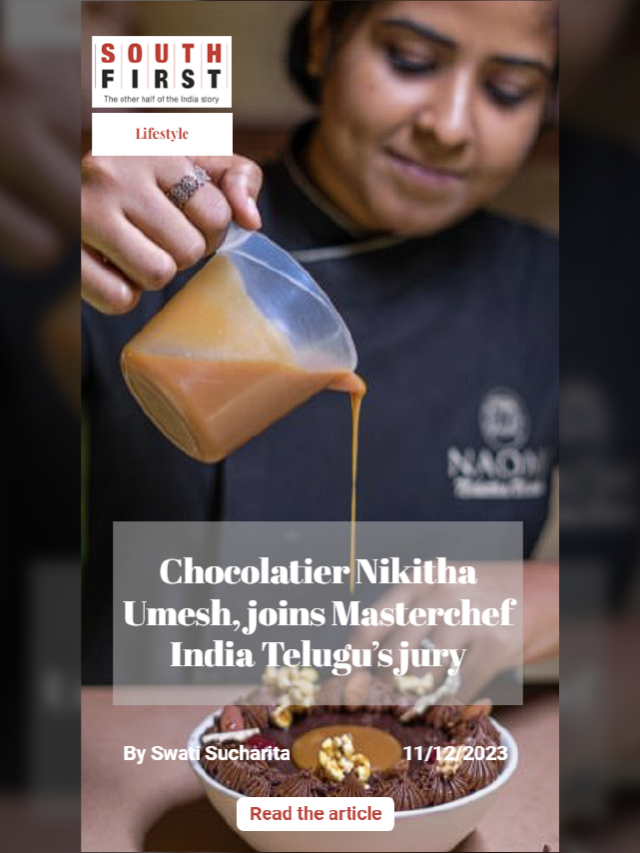 Chocolatier Nikitha Umesh, joins Masterchef India Telugu’s jury - The ...