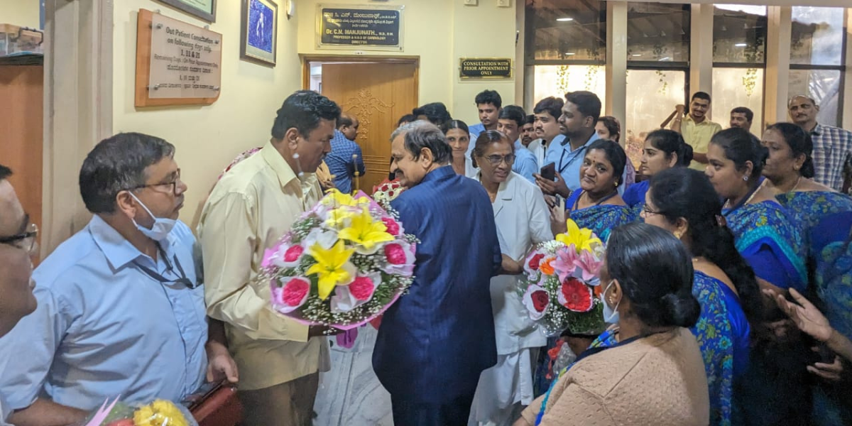 Jayadeva Hospital bids an emotional farewell to Dr CN Manjunath, the ...