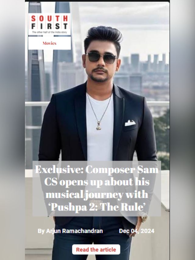 Exclusive: Composer Sam CS opens up about his musical journey with ...