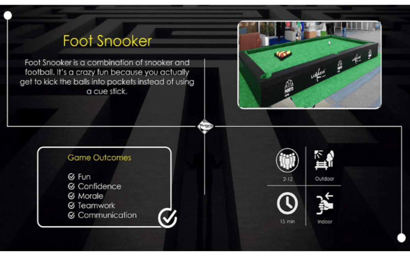 Rent Games: Foot Snooker for any events - Hafla UAE