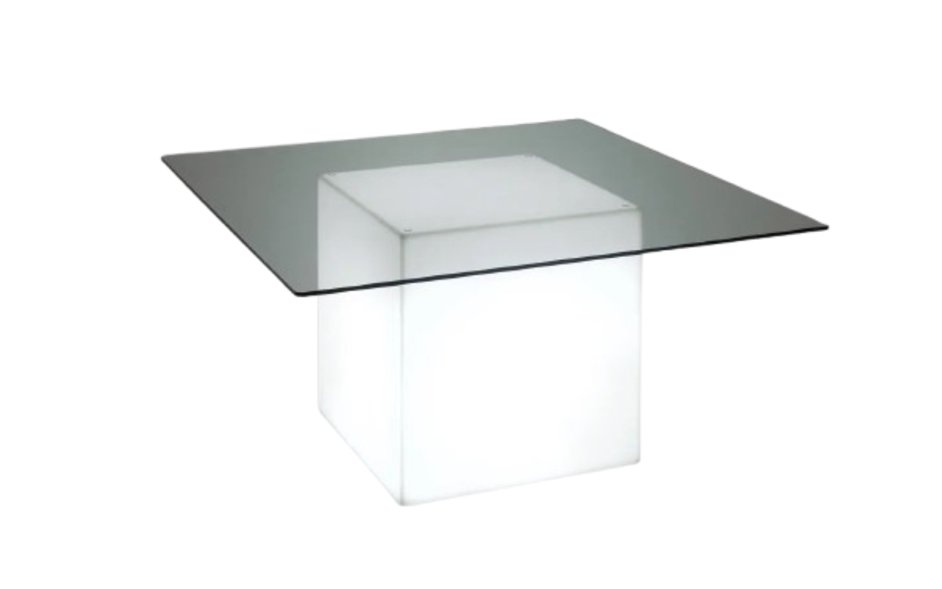 LED Cube Dining Table Rentals at AED 525 - Hafla UAE