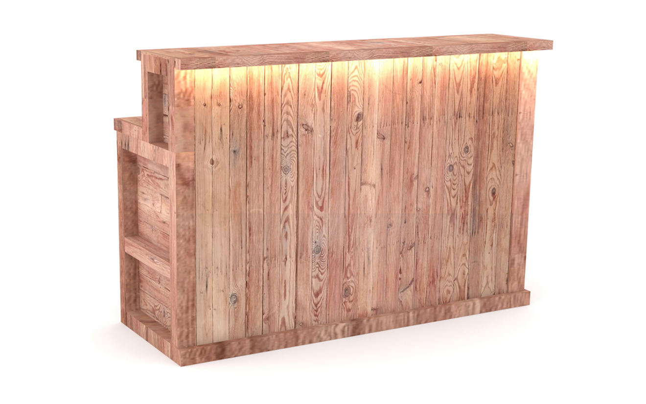 Rustic Bar Counter Rentals at AED 999 - Hafla UAE