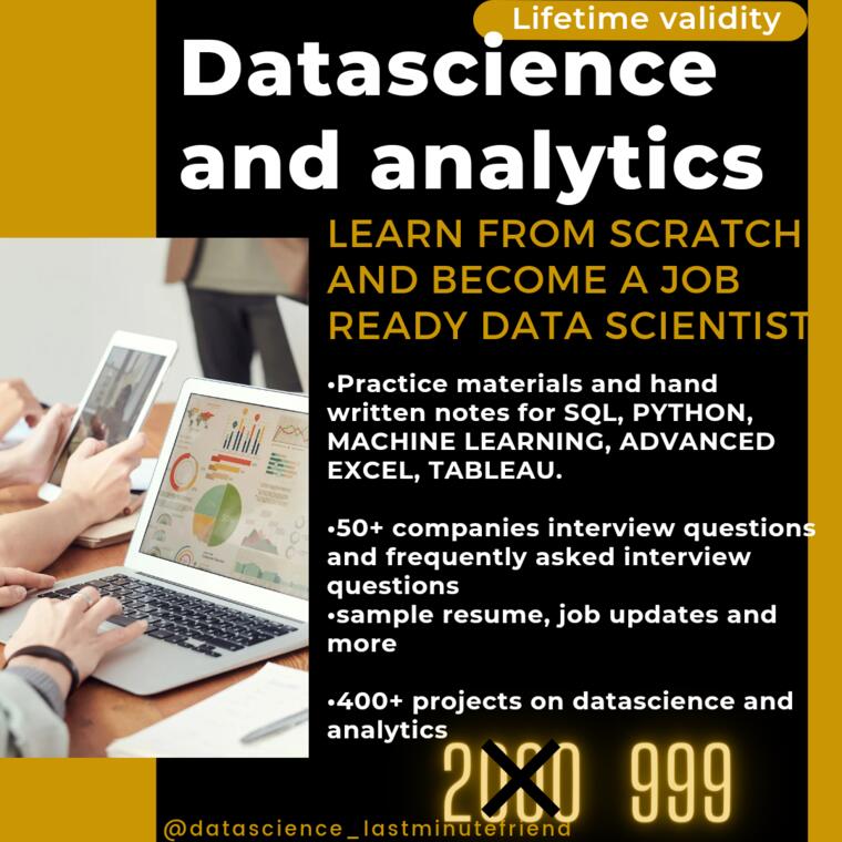 Beginners to Advanced DataScience combo Pack