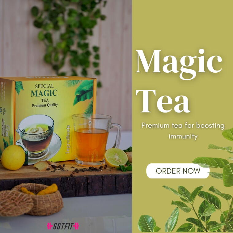 PREMIUM AND 100% PURE ORGANIC GREEN TEA AND MAGIC TEA
