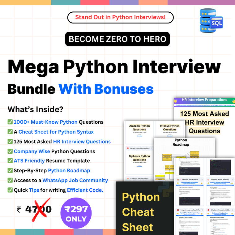 Still guessing what questions might come up in your Python interviews?