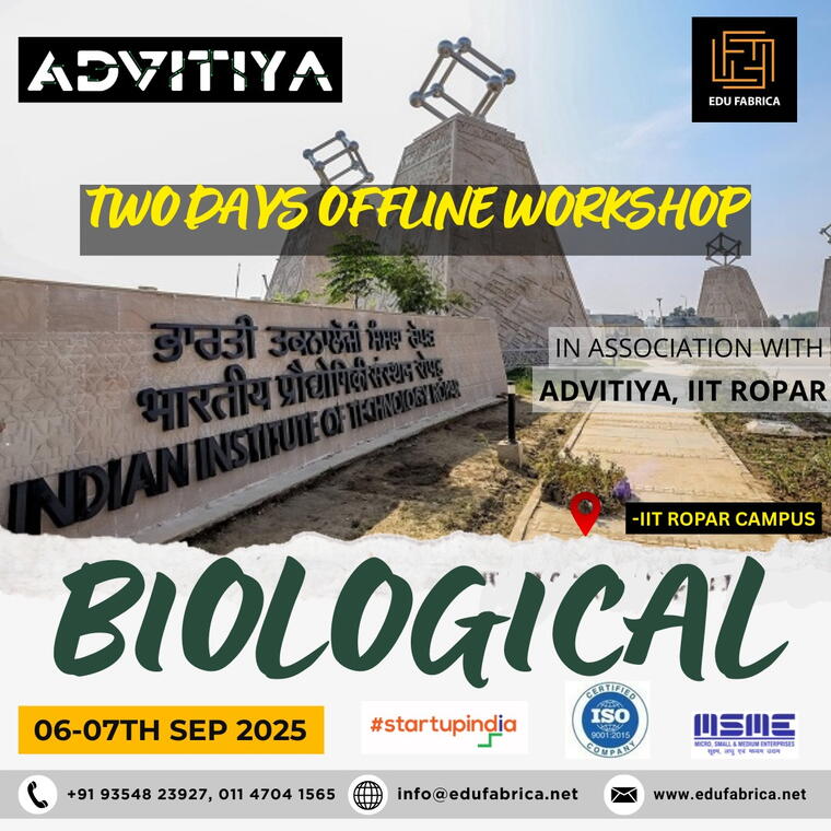 Edufabrica 02 Days Offline Workshop Series III with Advitiya,IIT Ropar- 2025