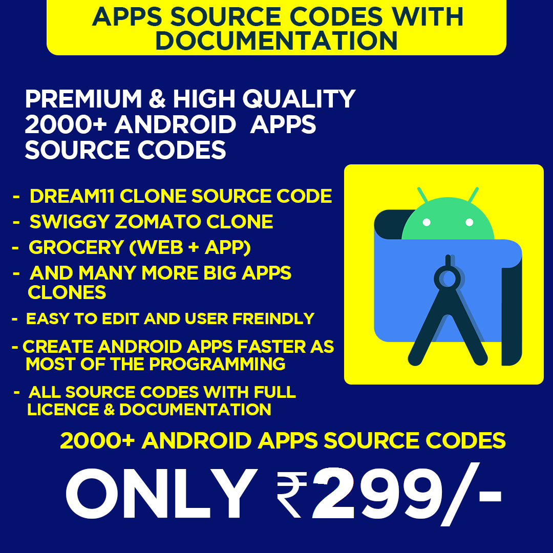 Once your payment will be successful you'll receive mail to download link of Android Apps Source ...