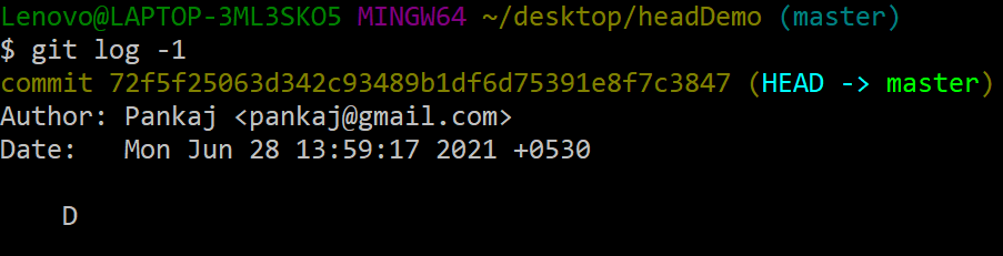Git HEAD - Studytonight