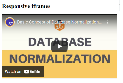 How to create responsive iframes with CSS? - Studytonight