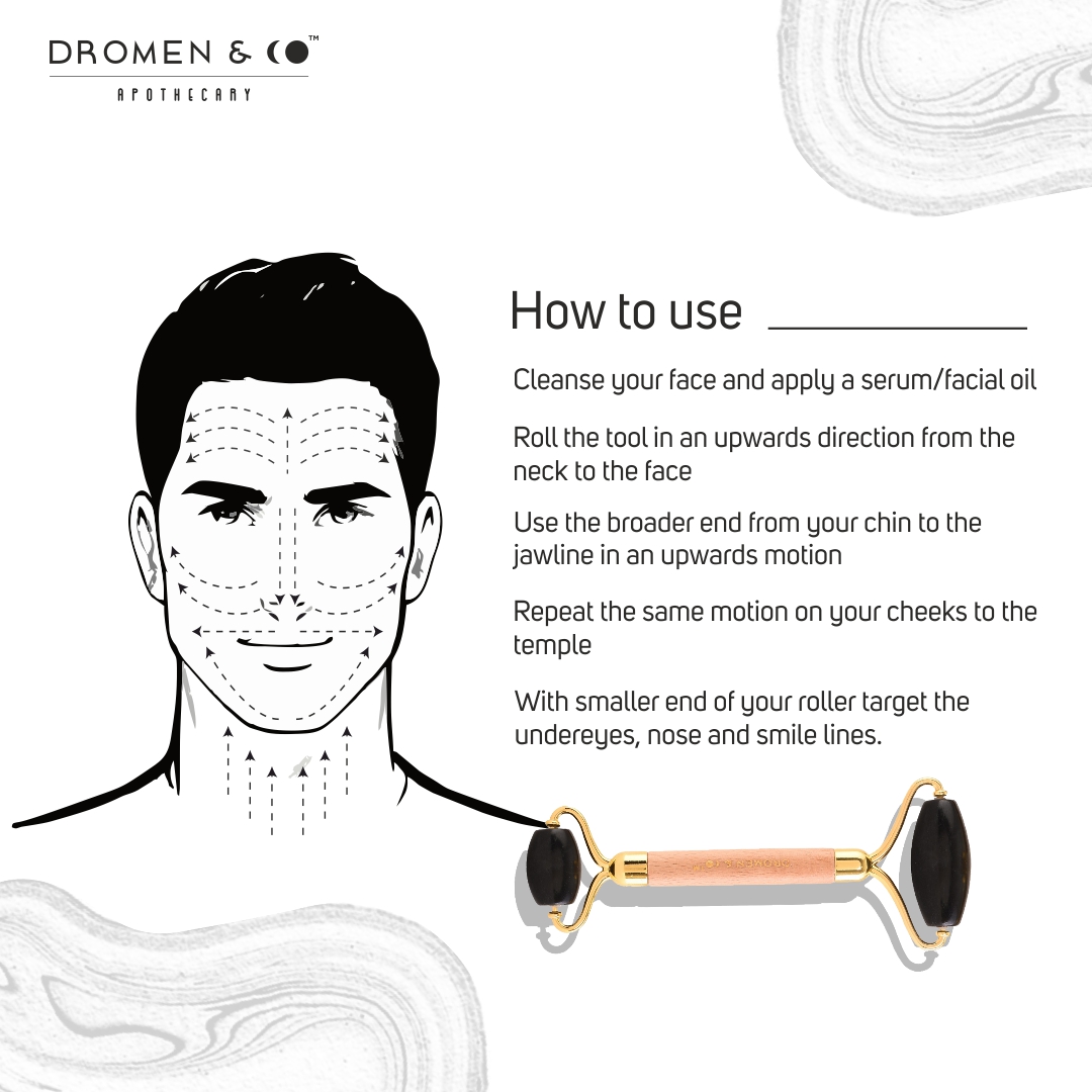 Black Obsidian Facial Roller For Men black-obsidian-facial-roller-for-men