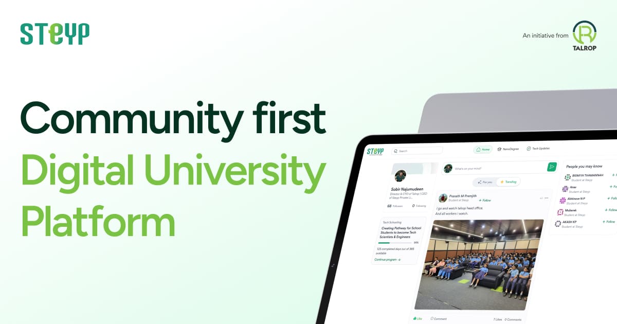 Steyp | Community-First Digital University Platform