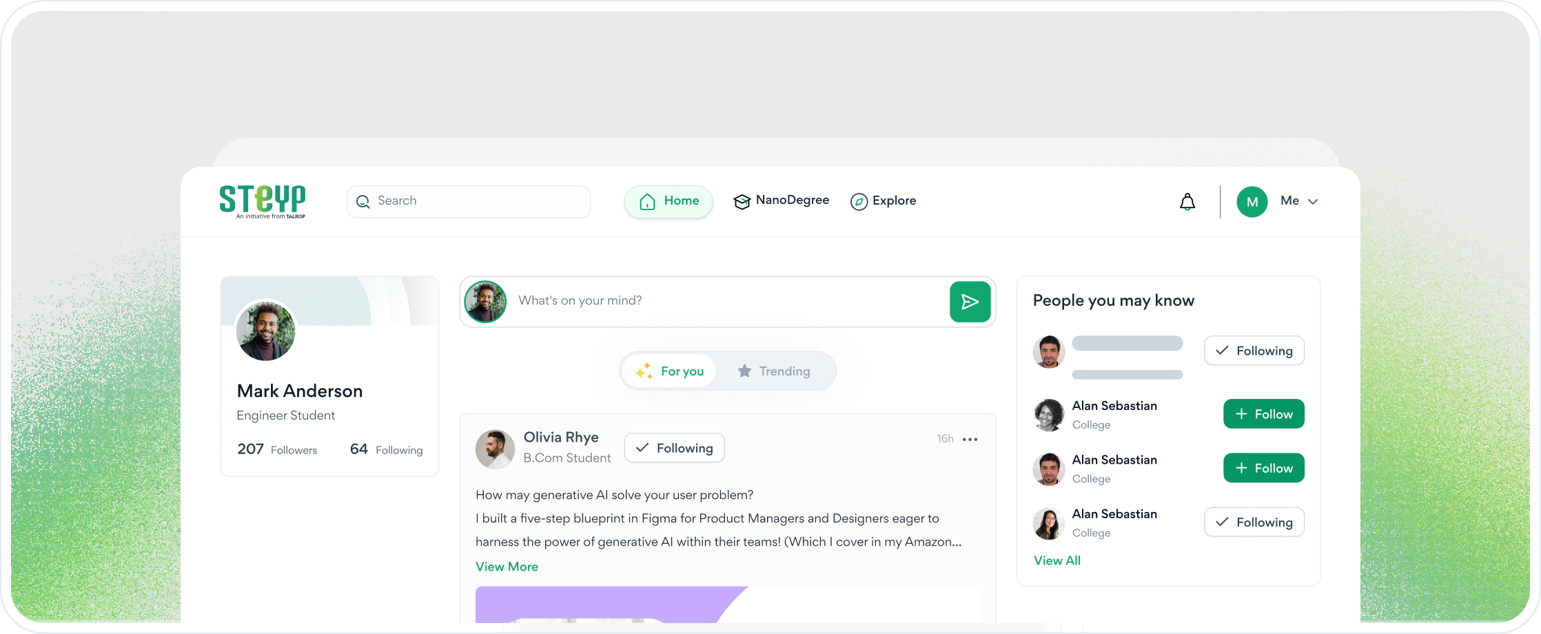 Steyp | Community-First Digital University Platform