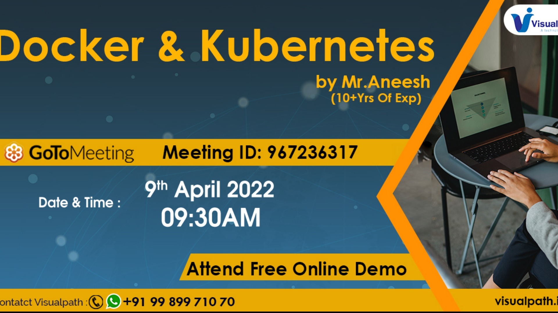 Docker And Kubernetes Online Training Tickets By Visualpath Saturday April 09 2022 Online Event