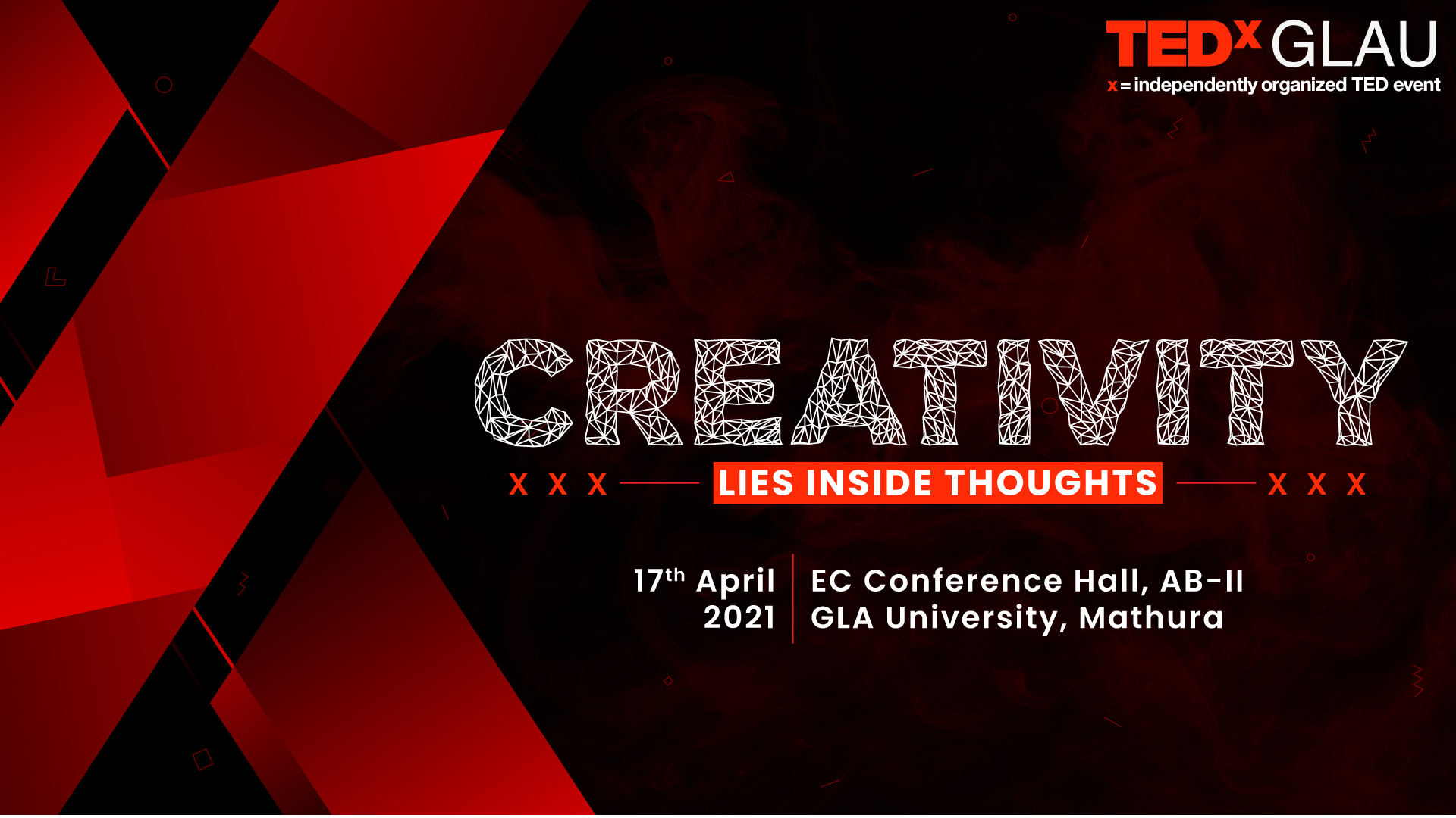 TEDxGLAU 2021 Tickets by TEDxGLAU, Saturday, April 17, 2021, Chaumuhan Event