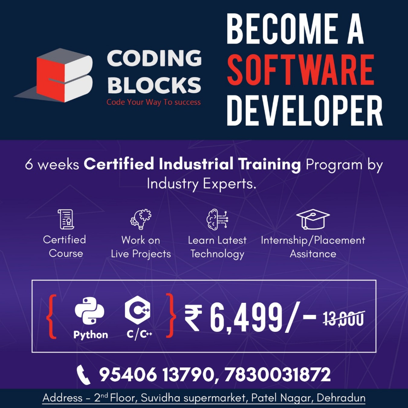 Certified Industrial Training on Python, C/ CPP Tickets by Coding Blocks Dehradun, Saturday ...