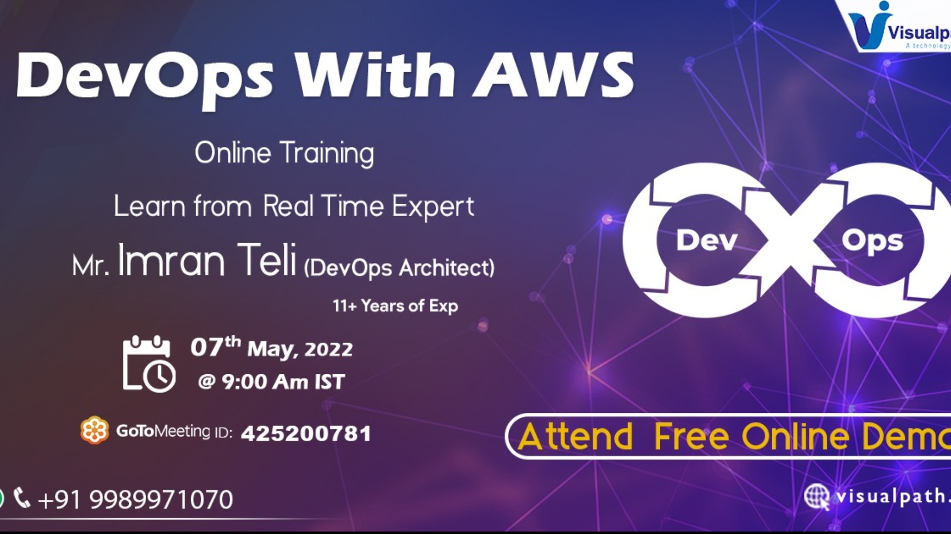 DevOps Online Training Tickets by Manisha visualpath, Saturday, May 07, 2022, Online Event