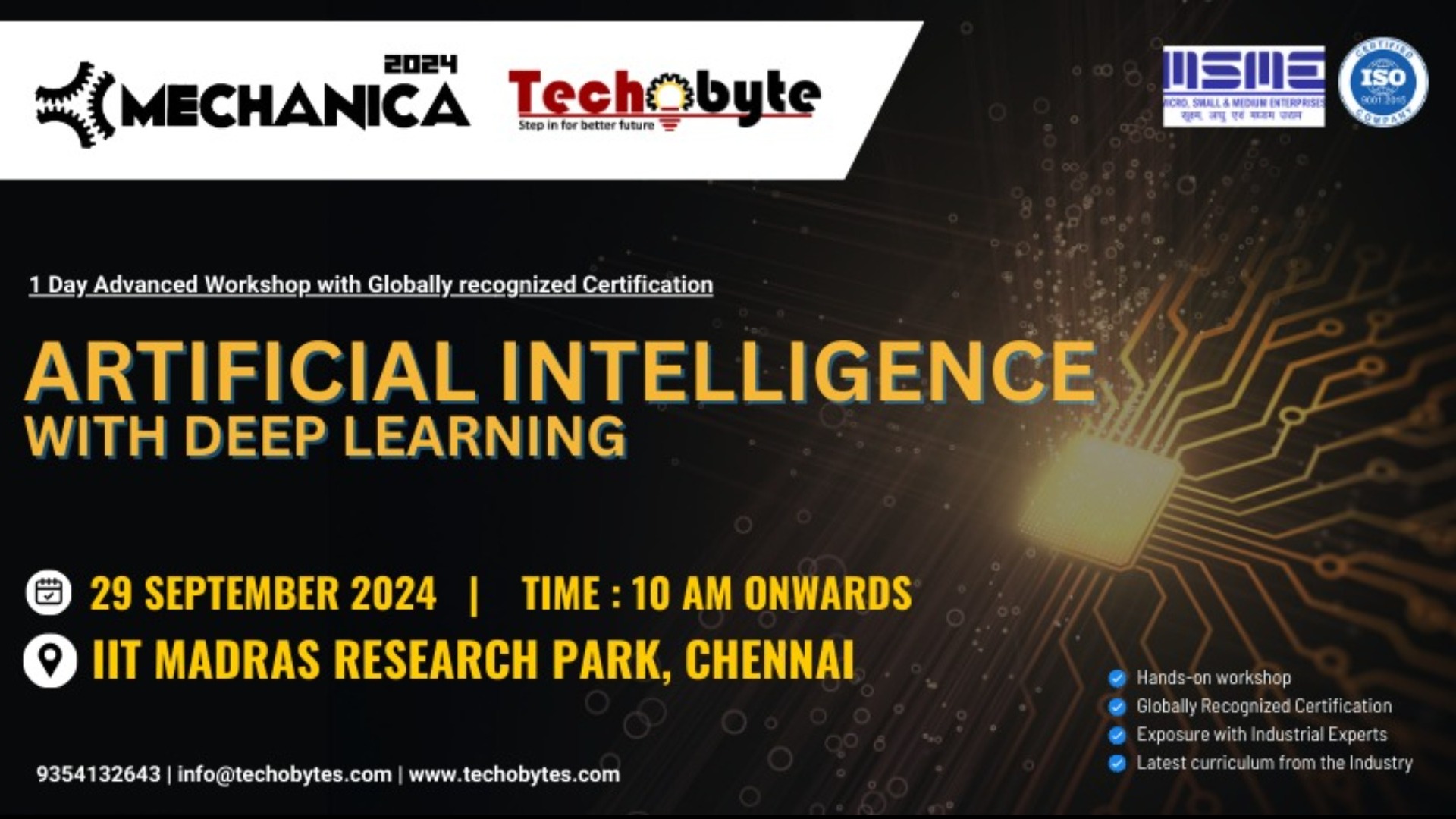 AI WITH DEEP LEARNING IIT MADRAS RESEARCH PARK Tickets by Techobytes ...