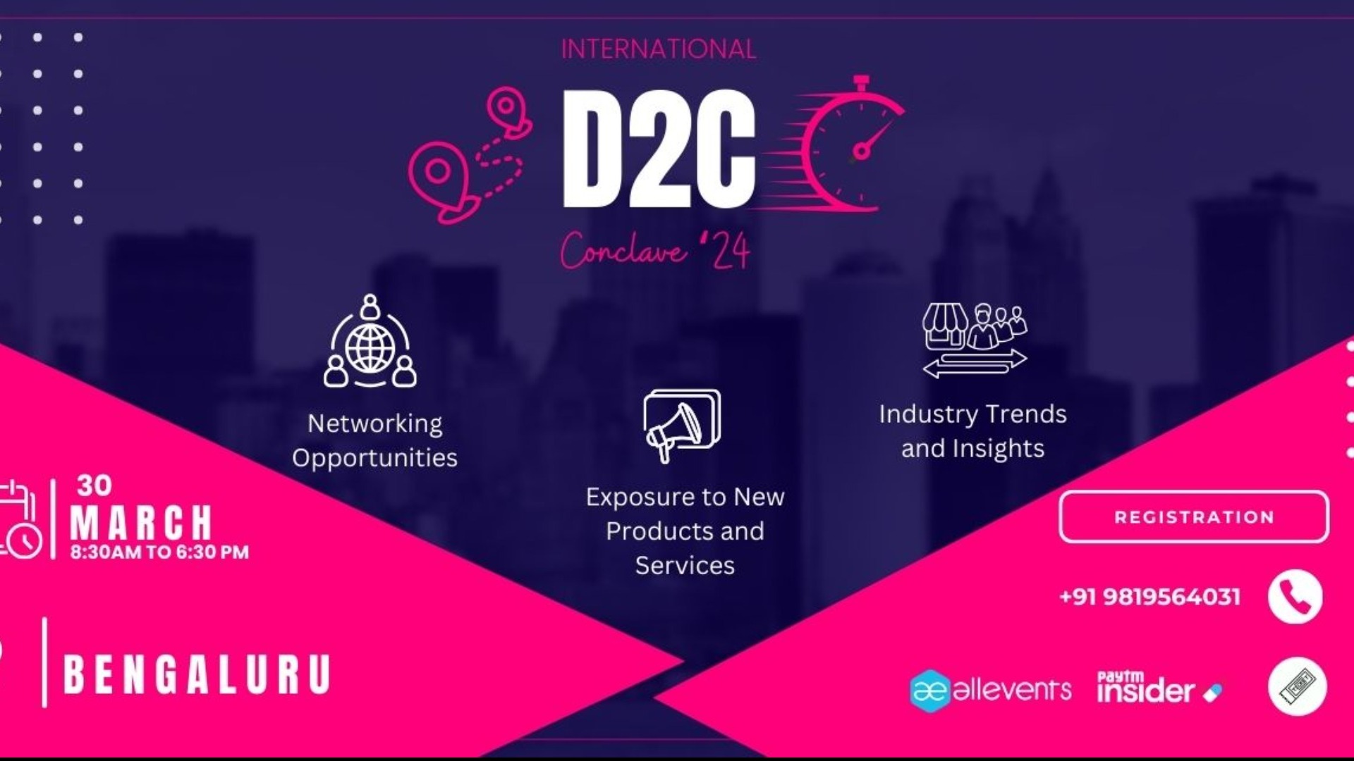 International D2C Conclave'24 Tickets by MOJO Capital, Saturday, March 30, 2024, Bengaluru Event