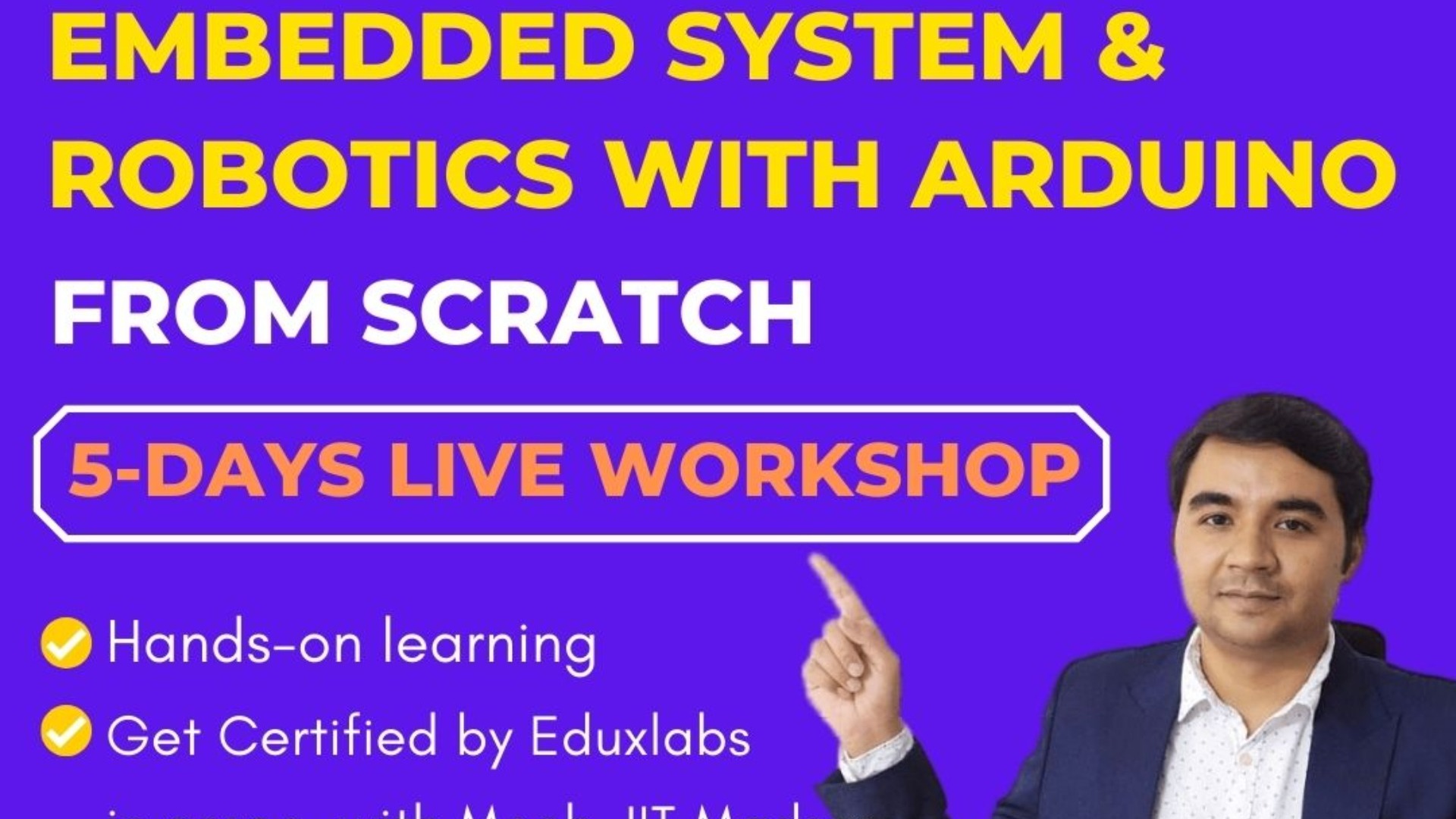 5-Days Live Online Embedded System & Robotics with Arduino workshop Tickets by Eduxlabs ...