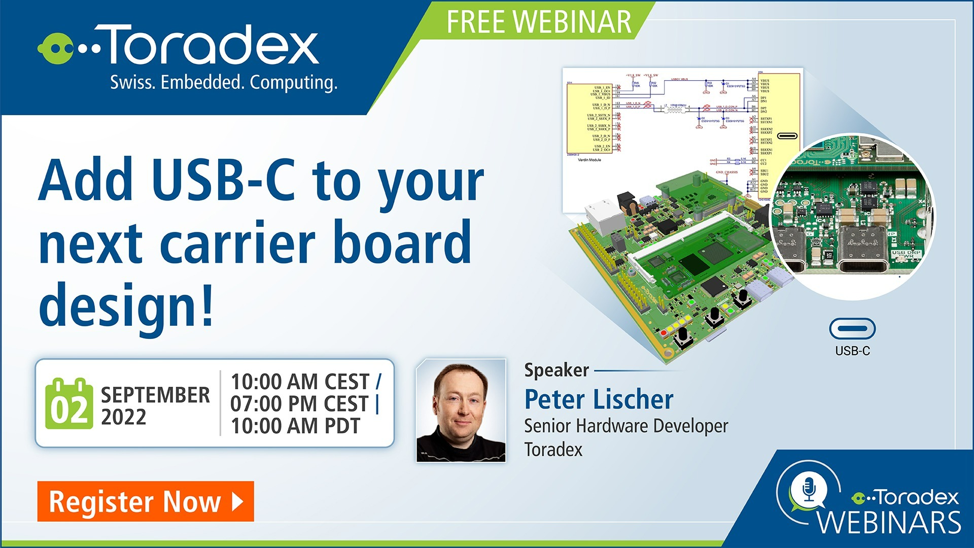 Webinar: Add USB-C to your next carrier board design! Tickets by ...