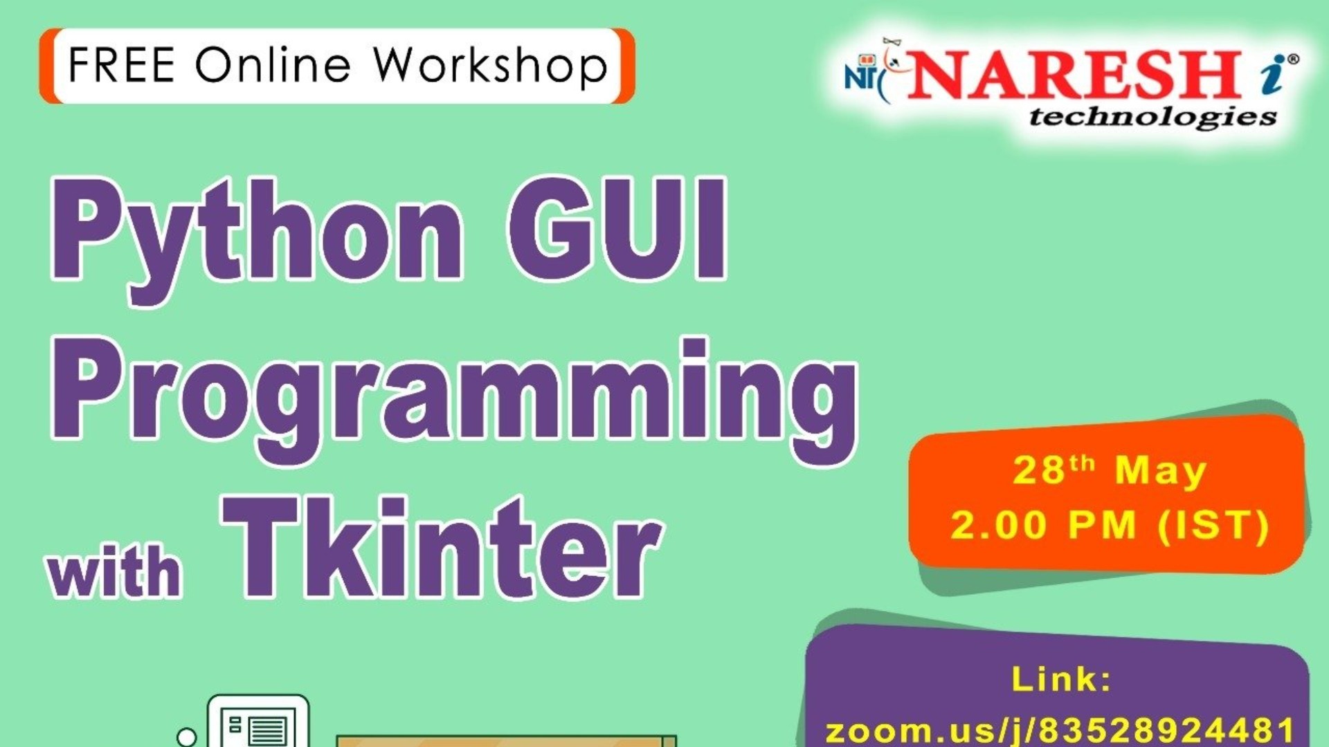 Attend Free Workshop On Python GUI Programming - NareshIT Tickets by p teja aswini, Saturday ...