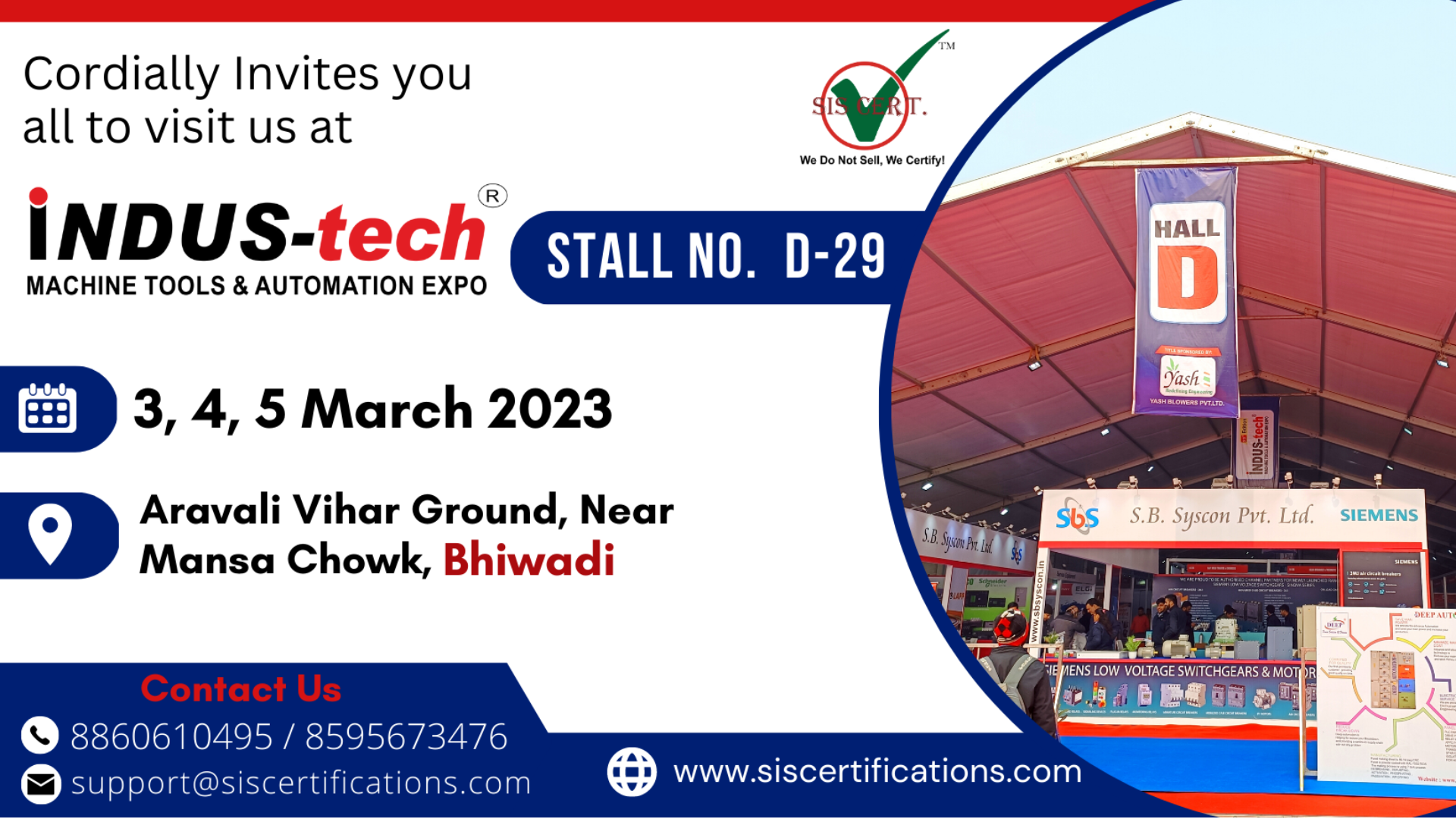Indus Tech Machine Tools & Automation Expo 2023 Tickets by SIS ...