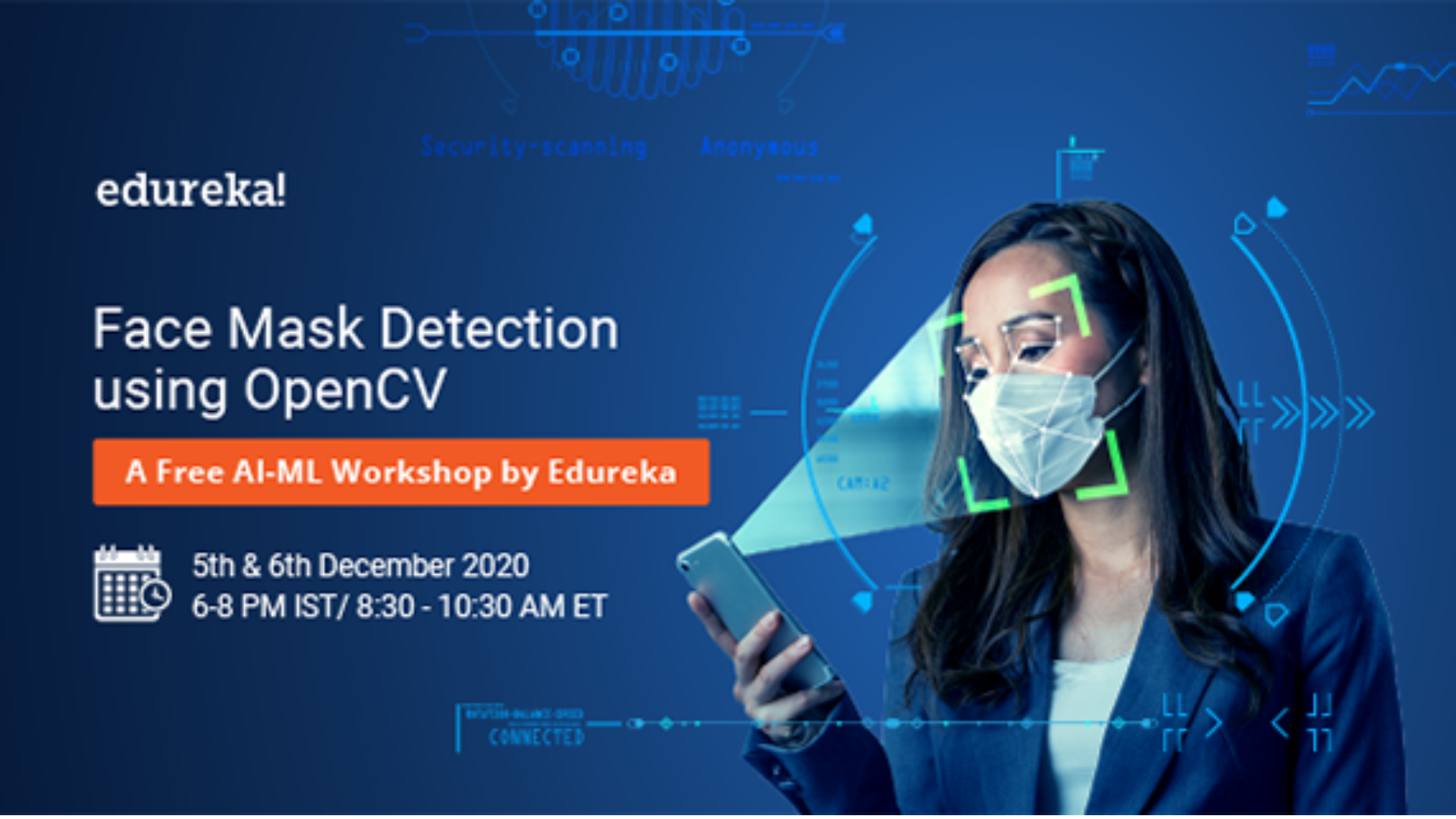 Day 2: AI ML Boot-camp on Face Mask Detection using OpenCV Tickets by ...
