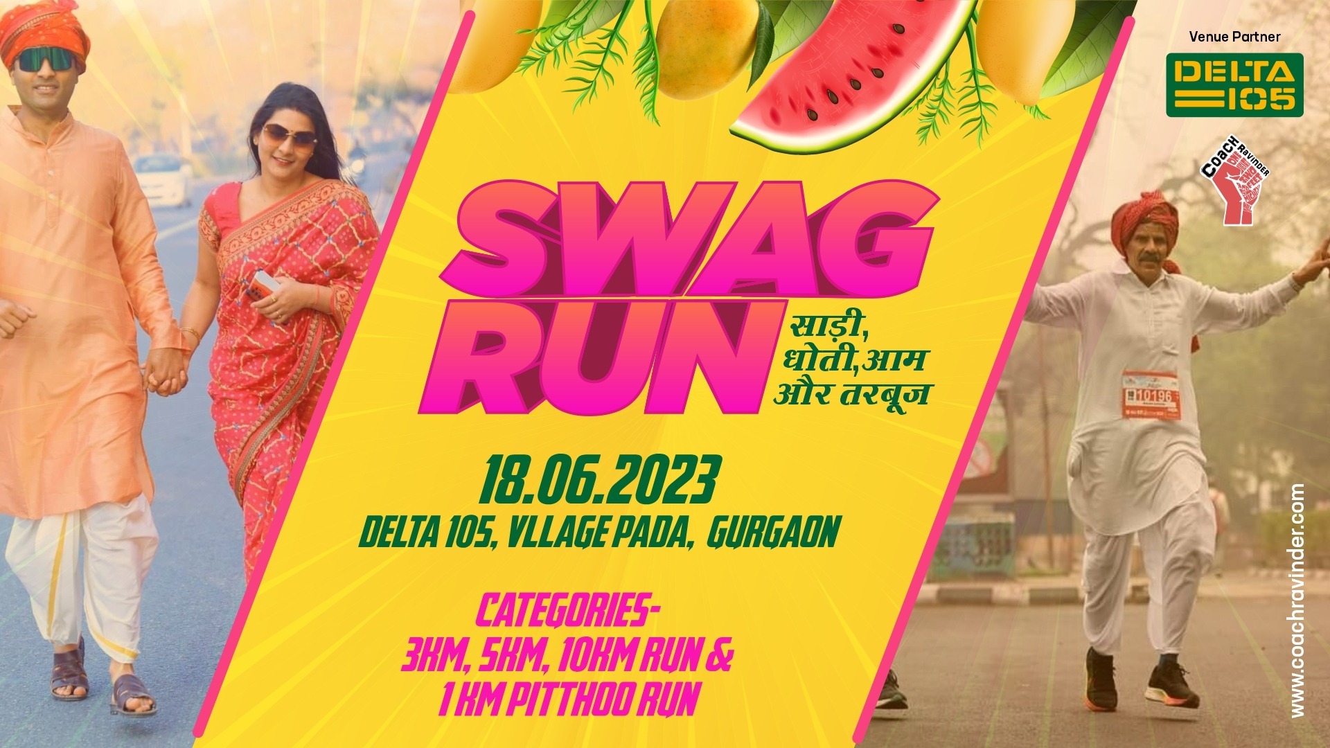 Swag Run 2023 Tickets by Coach Ravinder, Sunday, June 18, 2023, Udepuri ...