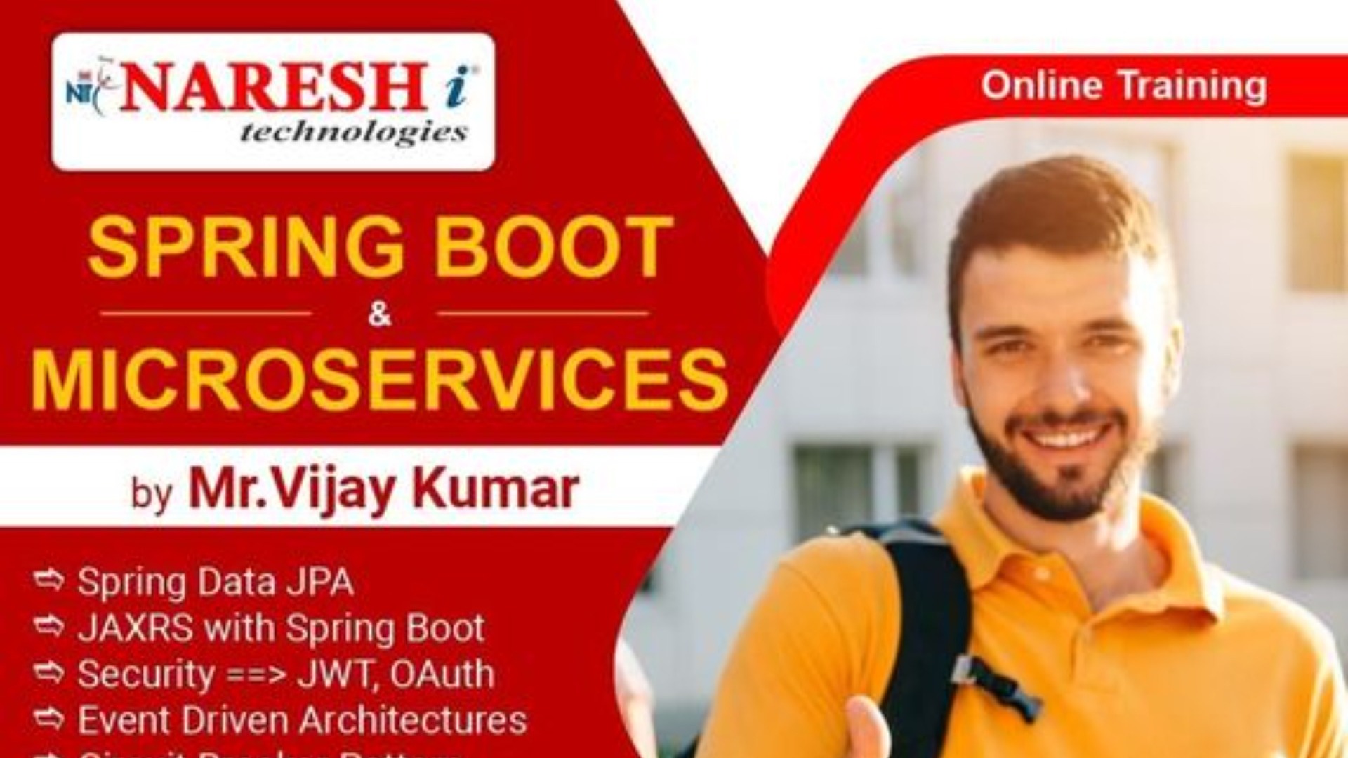 Spring Boot Cloud and Microservices Online Training Course in Hyderabad - NareshIT Tickets by p ...