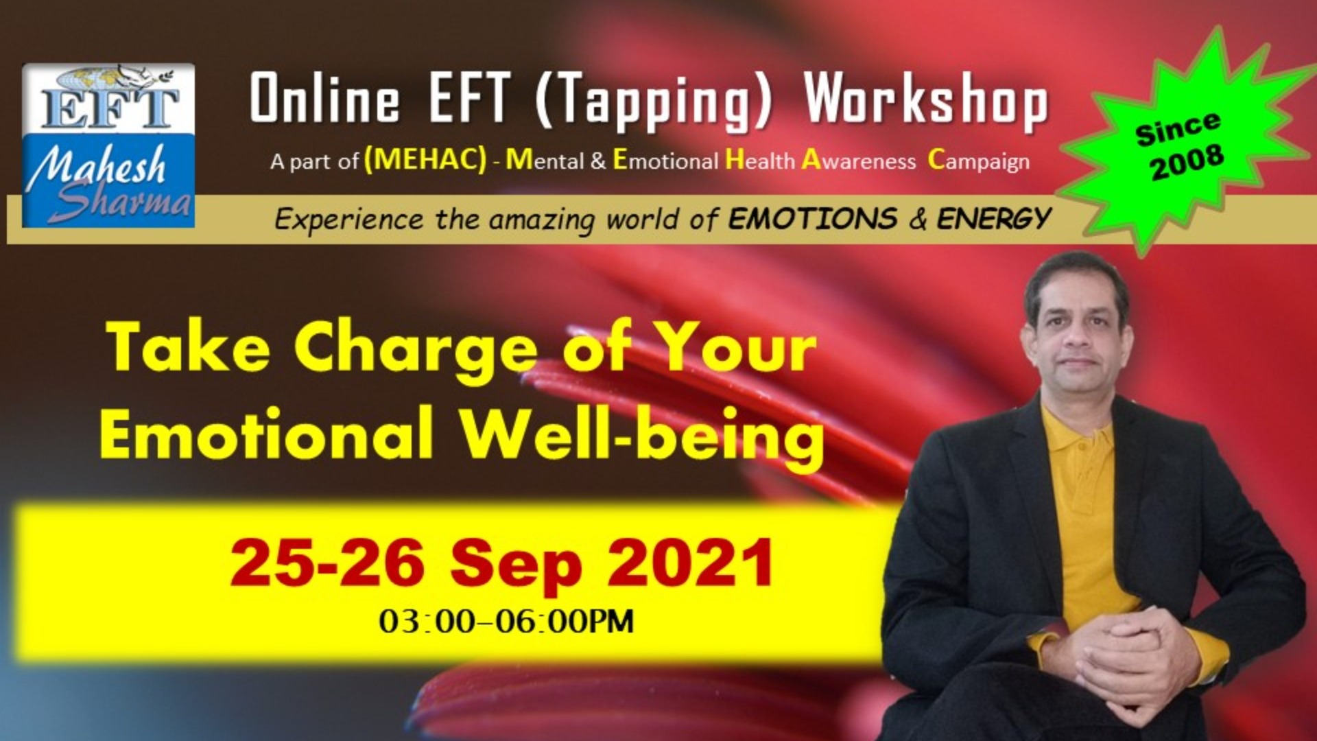 EFT (Tapping) Workshop - Develop Emotional Resilience (115th Edition ...
