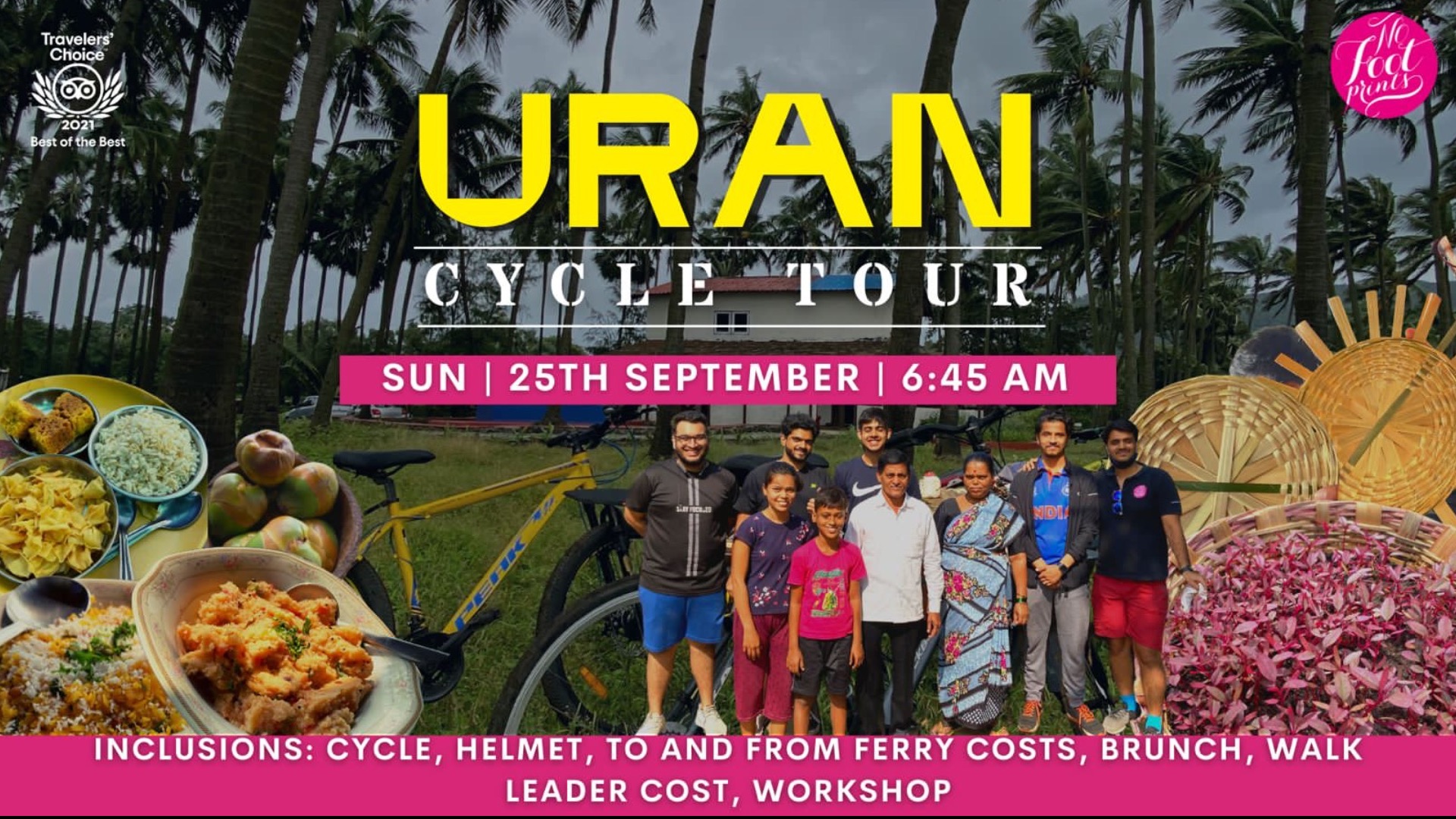 Uran Cycle Tour Tickets by No Footprints, Sunday, September 25, 2022 ...