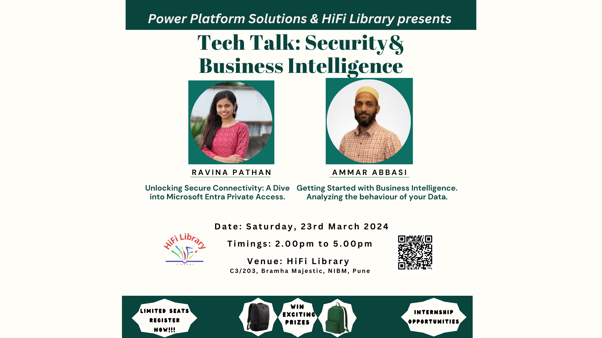 Tech Talk Security And Business Intelligence Tickets By Hifi Library Saturday March 23 2024