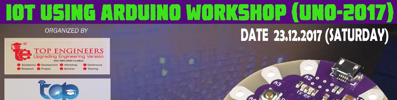 IOT USING ARDUINO WORKSHOP (UNO-2017) Tickets by TOP ENGINEERS, Saturday, December 23, 2017 ...