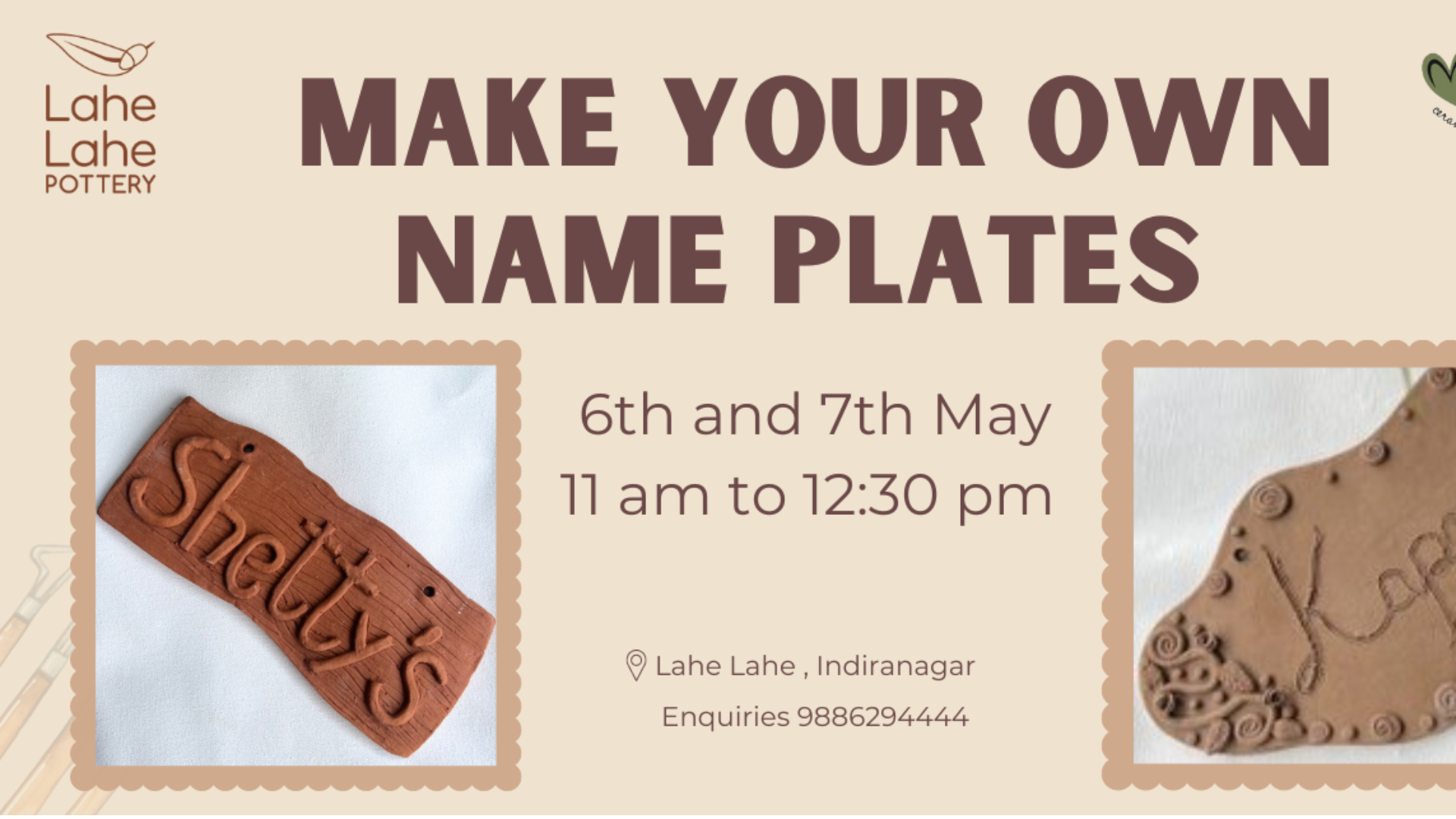 Make Your Own Name Plates Tickets By Lahe Lahe Bengaluru Event
