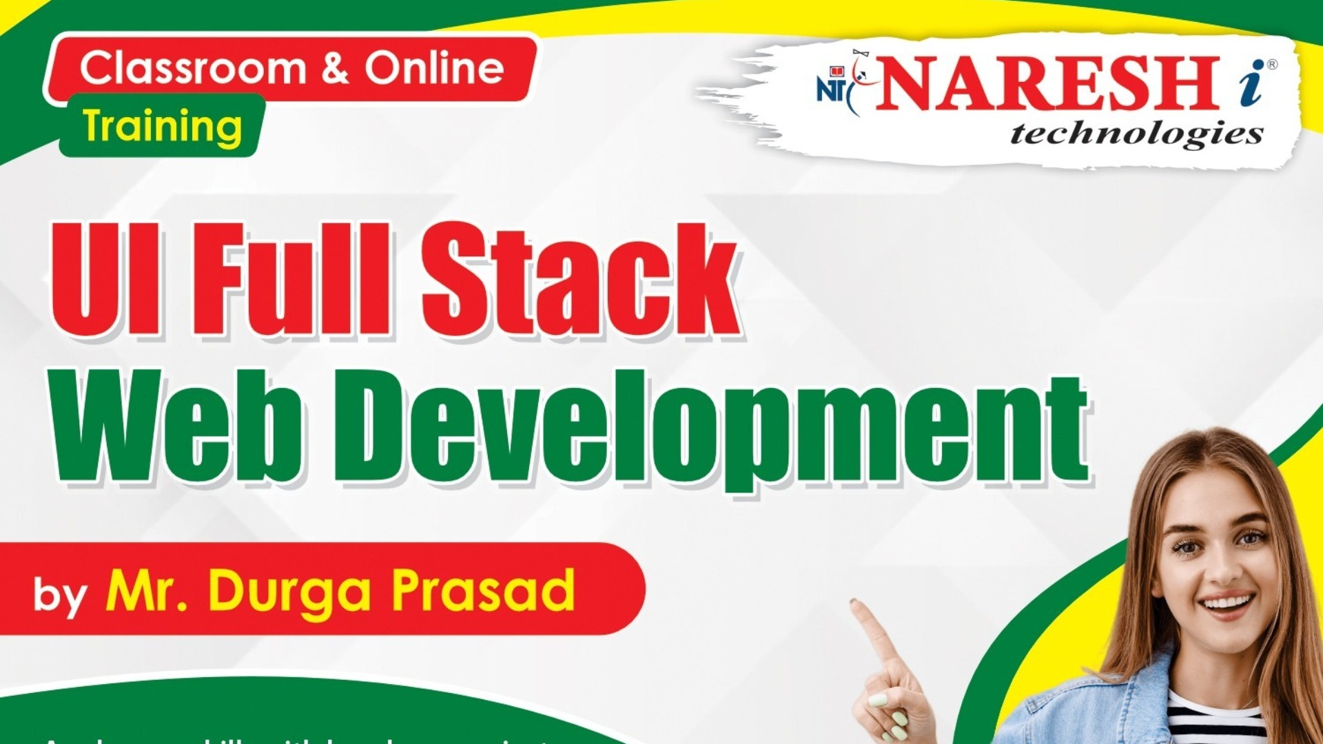 Free Demo On UI Full Stack Web Development by Mr. Durga Prasad - NareshIT Tickets by Tejaswini ...