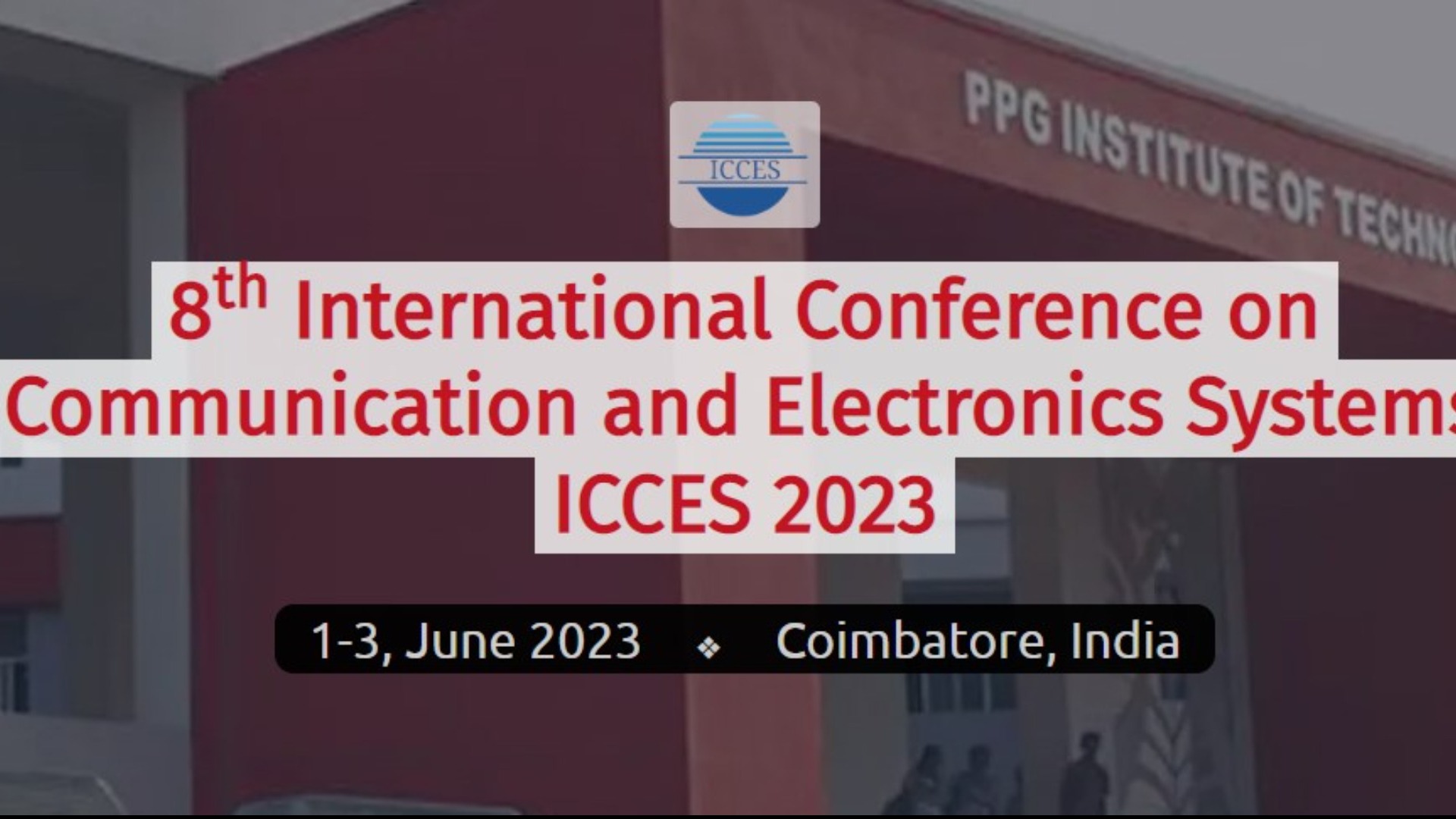 8th International Conference on Communication and Electronics Systems Tickets by ICCCES ...