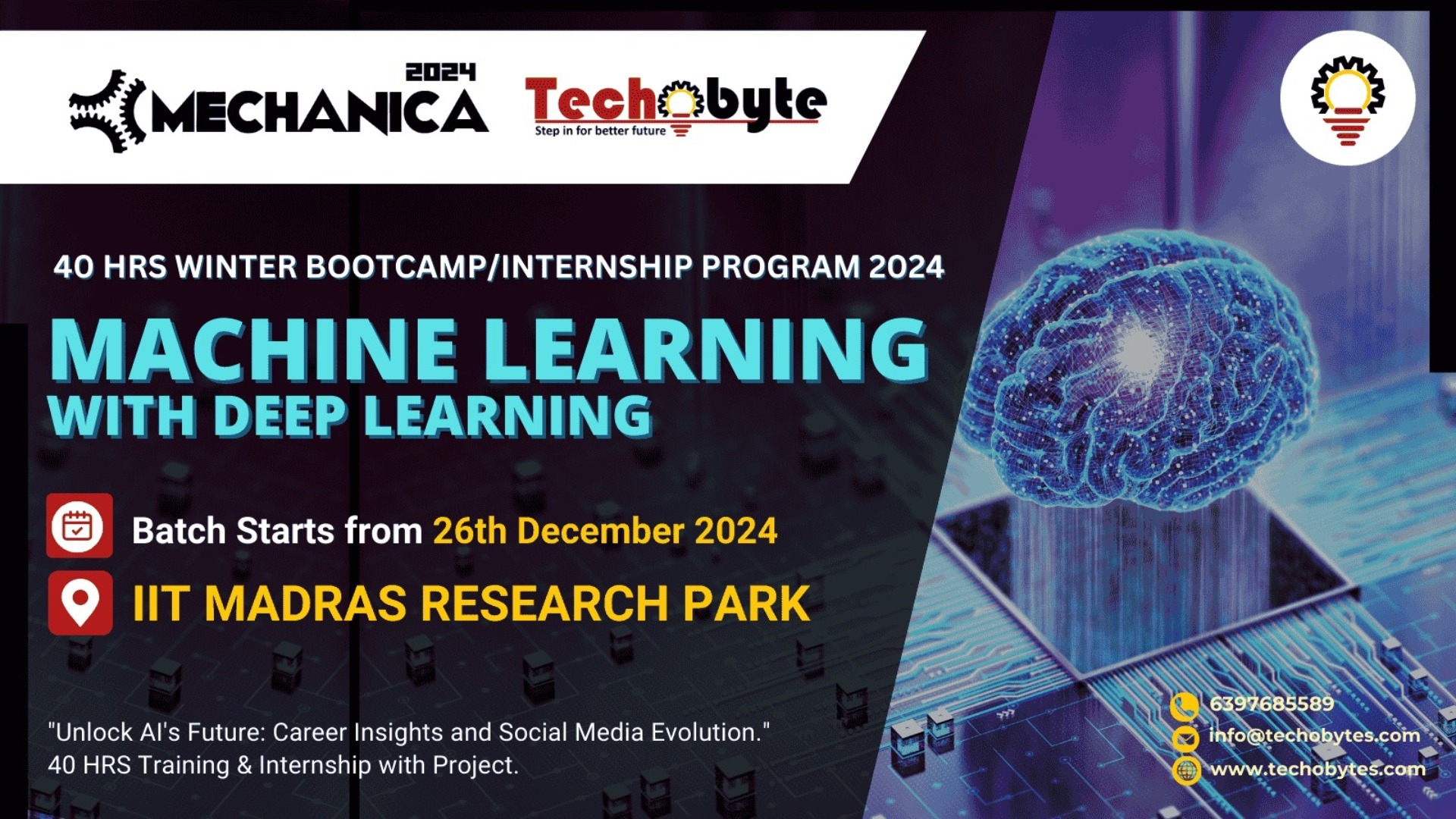 MACHINE LEARNING WITH DEEP LEARNING AT IIT MADRAS RESEARCH PARK Tickets ...