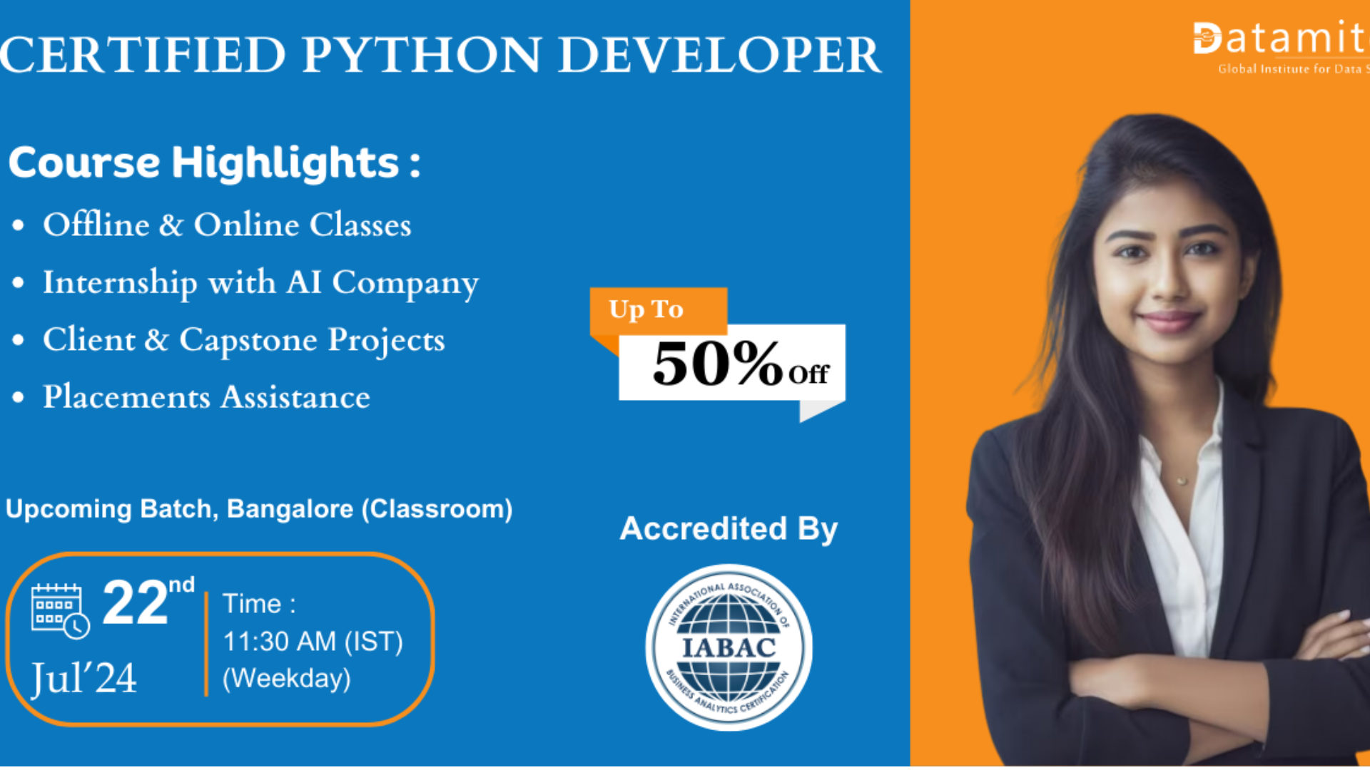 Certified Python course in Bangalore Tickets by Arun Bp, Monday, July 22, 2024, Bengaluru Event