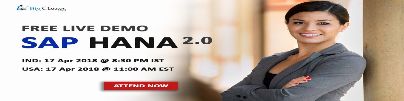 Learn SAP HANA. Be an expert in ERP! Tickets by BigClasses Admin ...