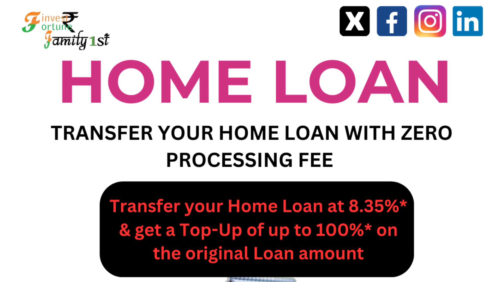 Apply Housing loan balance transfer at 8.35%* Tickets by Best loan ...